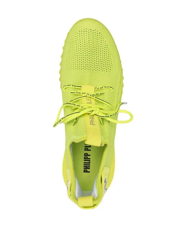 Philipp Plein Runner Iconic Lace-up Sneakers - ""29 Yellow Fluo""